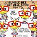 Bumble Bee Clipart Bundle - Commercial Use - Sublimation - Hand Drawn ...
