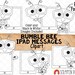 Bumble Bee iPad Messages Clipart - Commercial Use - Sublimation - Hand ...