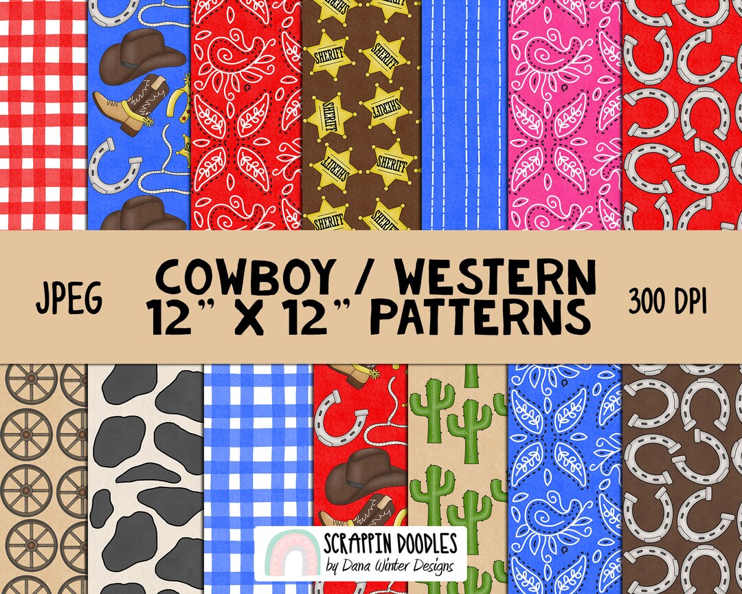 Cowboy Western Patterns - Western Backgrounds - South West Pattern ...