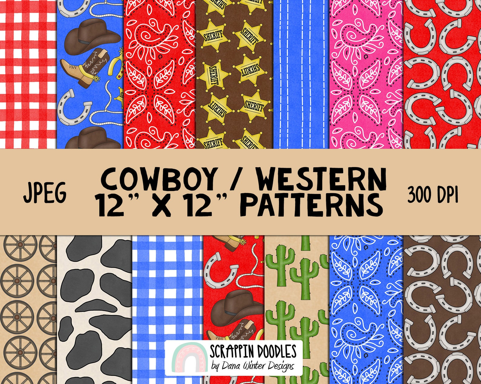 Cowboy Western Patterns Western Backgrounds South West Pattern ...