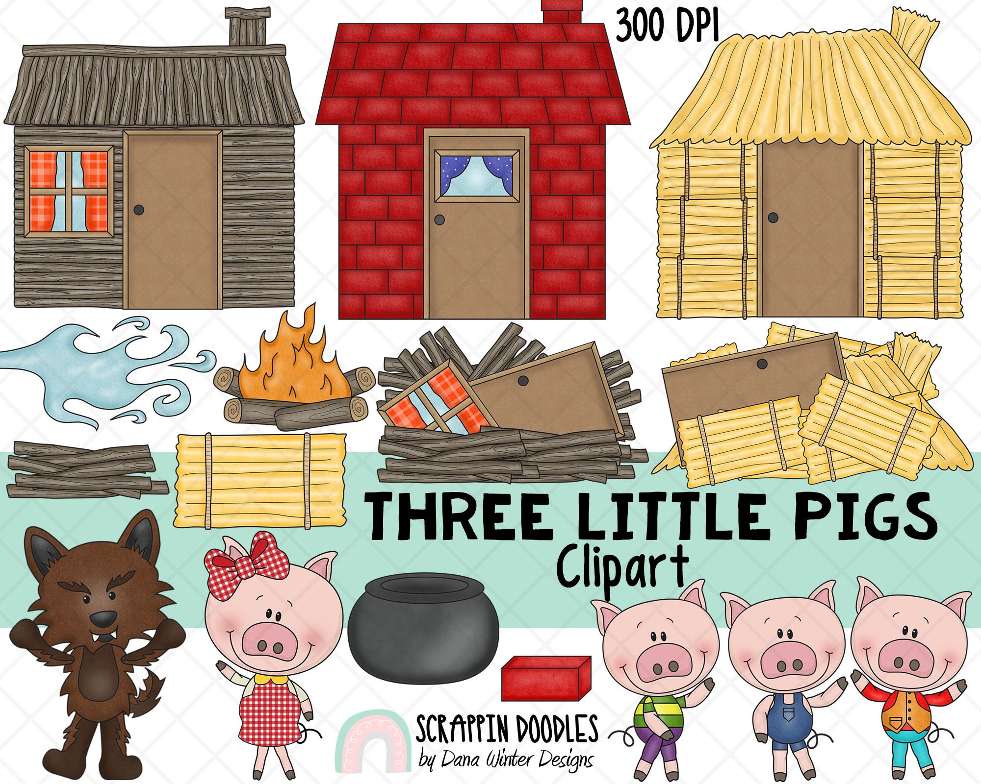 Nursery Rhyme Best Sellers Clipart Bundle - Children's Stories ...