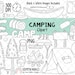 Camping Clipart - Backpacking Clip Art - Hiking - Campfire - Summer ...