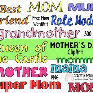 Mothers Day Clipart - Spring Clipart - Mom Clipart - Mum Clipart ...