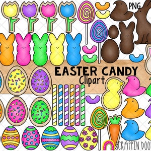 Easter Candy Clipart - Decorated Eggs - Sprinkle Cookies - Chocolate ...