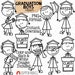 Graduation Clipart - Doodle Boys Graduating - School Clipart - Diploma ...