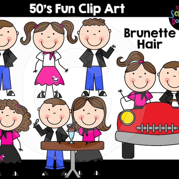 Poodle Skirt Clip Art - Etsy