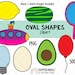 Shapes Clip Art - Real Life Oval Shapes Clipart - Geometric Shapes - 3D ...