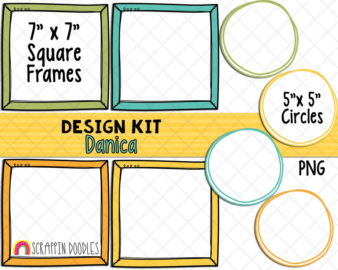 Danica Design Kit Cover Page Templates Digital Planner - Etsy
