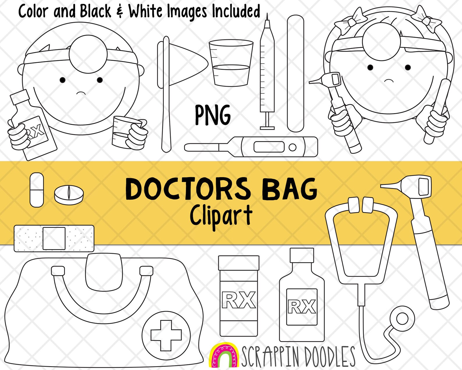 Doctor Clipart Doctors Bag Clipart Medical Clipart Healthcare Clipart ...