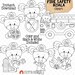 Koala Clipart - Cute Fire Safety Koala Bears Graphics - Commercial Use ...
