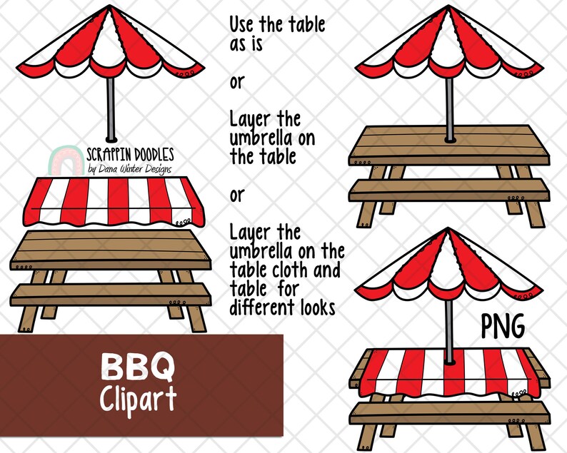 BBQ Clipart barbecue Clipart Picnic Clipart Backyard Cookout Summer ...