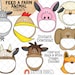 Feed A Farm Animal Clipart - Feeding Open Mouth Animals - Goat - Cow ...
