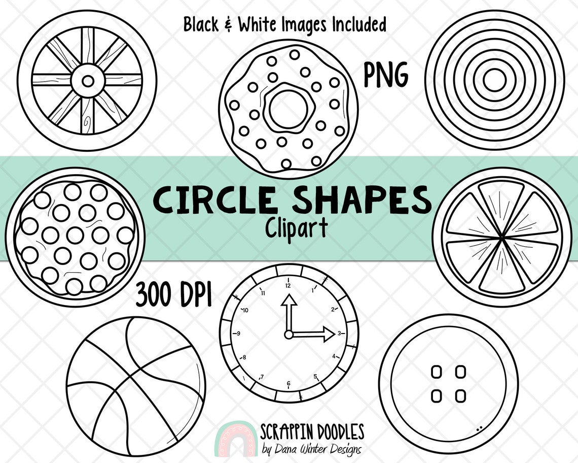 Shapes Clip Art Real Life Circle Shape Clipart Geometric Shapes 3D ...
