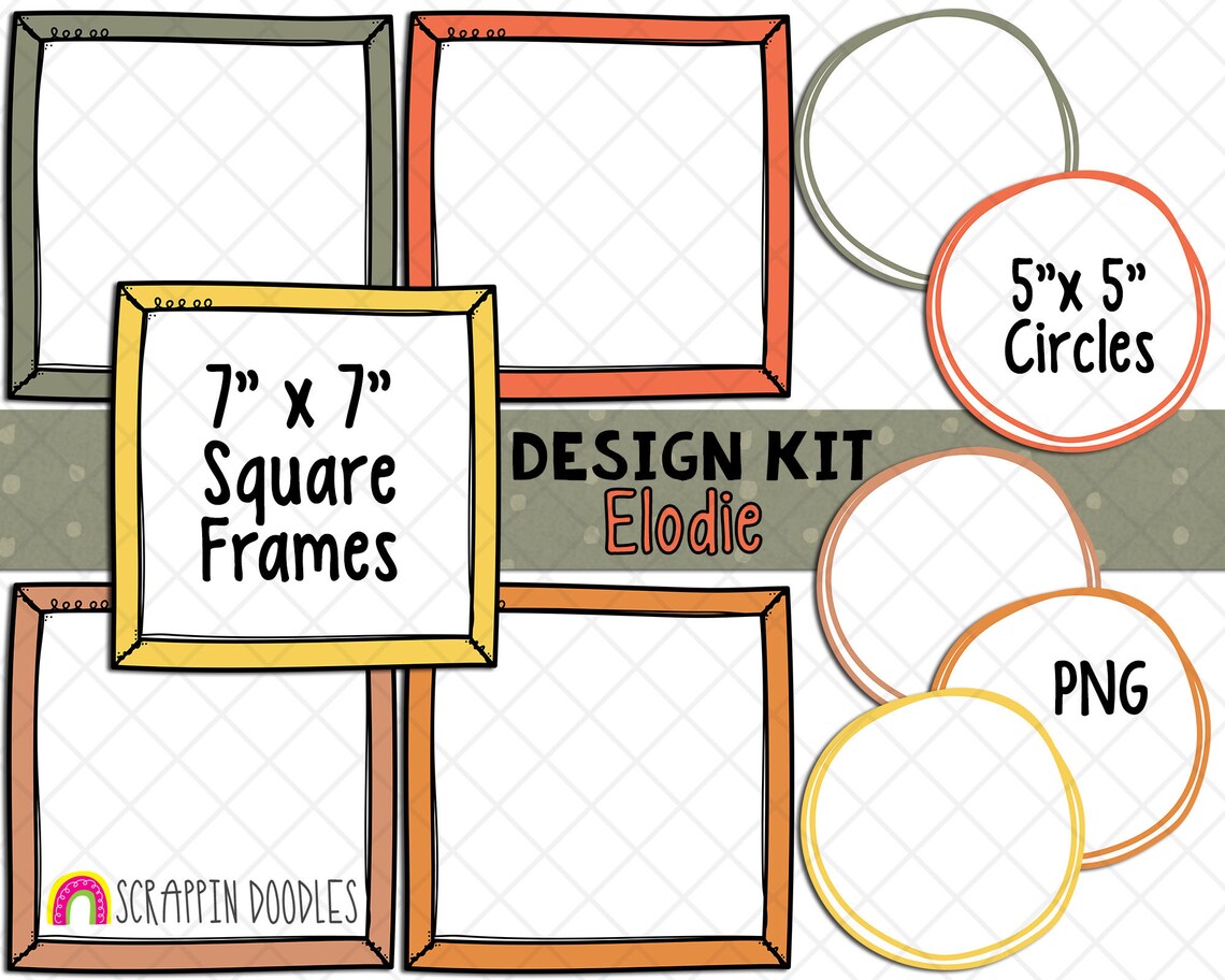 Elodie Design Kit Cover Page Templates Digital Planner - Etsy