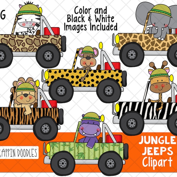 Jungle Clip Art - Etsy