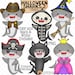 Halloween Sharks 2 Clip Art - Grey Shark Clipart - Baby Shark - Cowboy ...