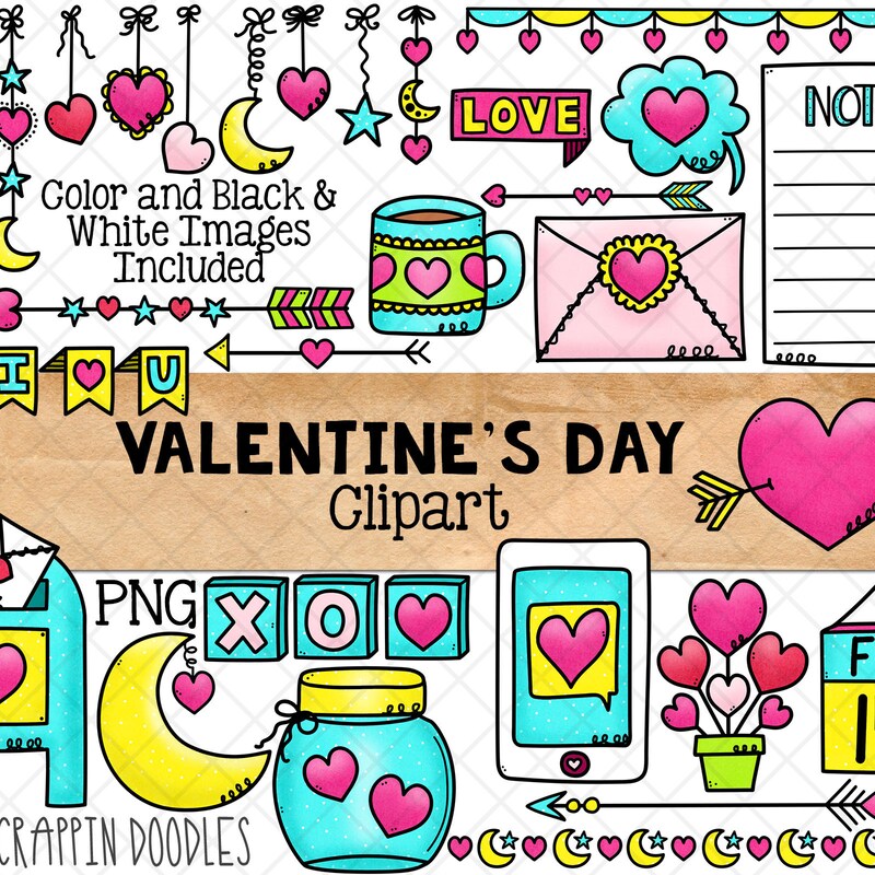 Valentines Day Clip Art - Etsy