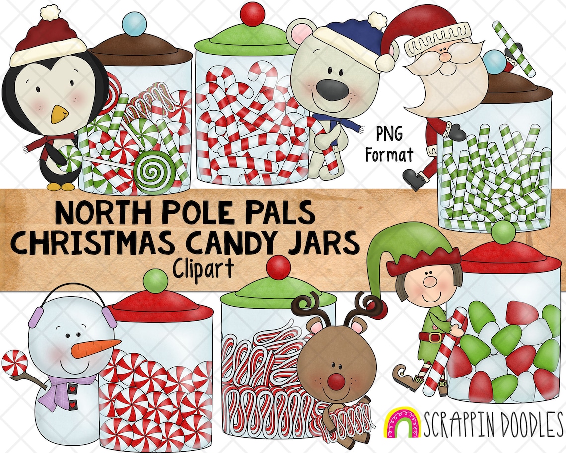 North Pole Pals Clipart BUNDLE Christmas Clipart Bundle - Etsy