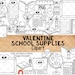 School Supplies Clipart Valentine's Day Clip Art Commercial Use ...
