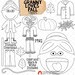 Old Lady Swallowed Some Leaves Clip Art - Granny Loves Fall Graphics ...