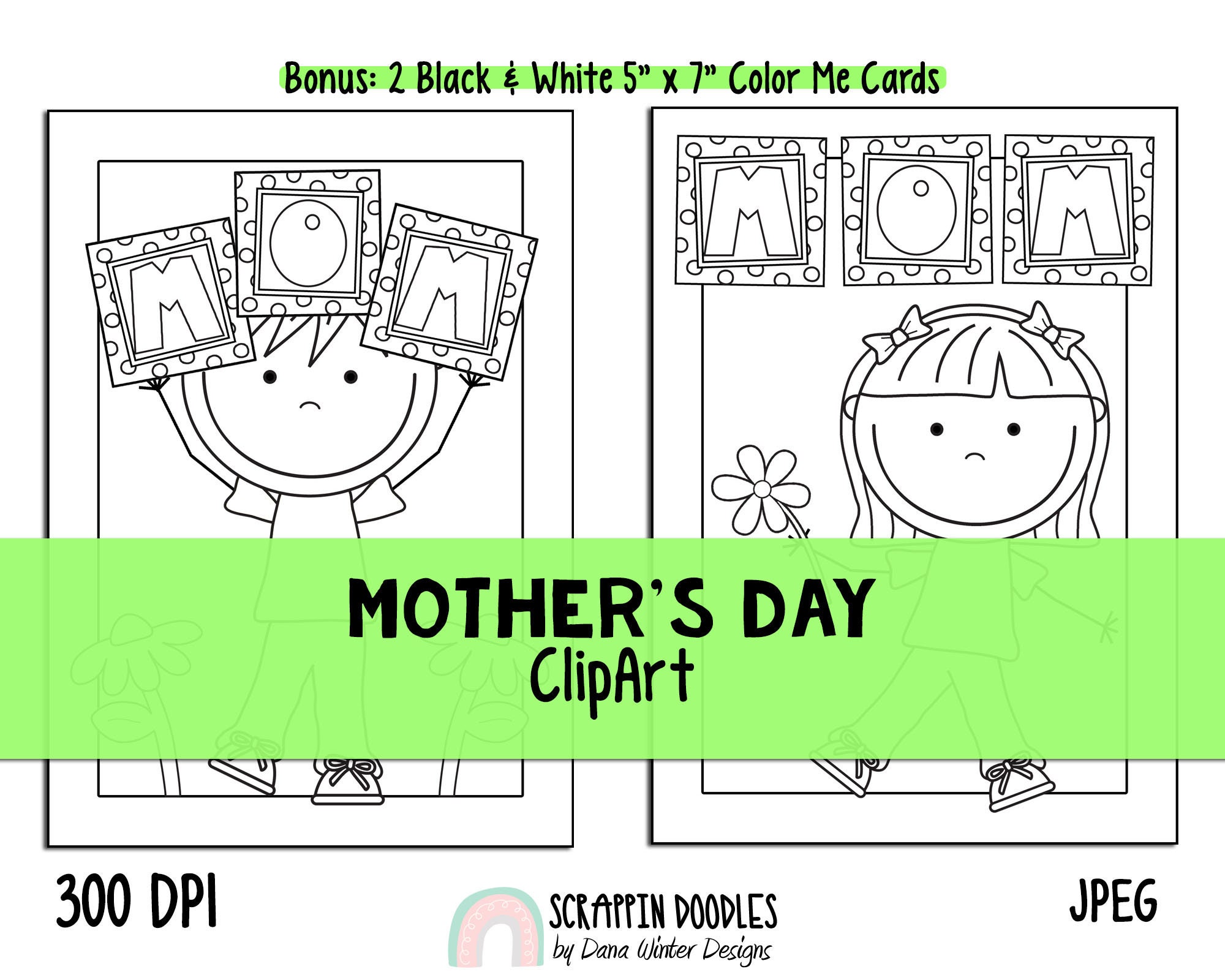 Mothers Day Clipart - Mothers Day Kids Clipart - Mom Clipart - Mum ...