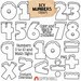 Icy Alphabet Clipart - Snowy Ice Letters Clip Art - Numbers - PNG ...