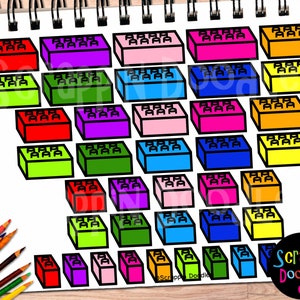 Building Blocks Clipart {scrappin Doodles Clipart} - Etsy