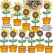 Counting Sunflowers Clipart - Autumn Sunflower Petal Counting ...