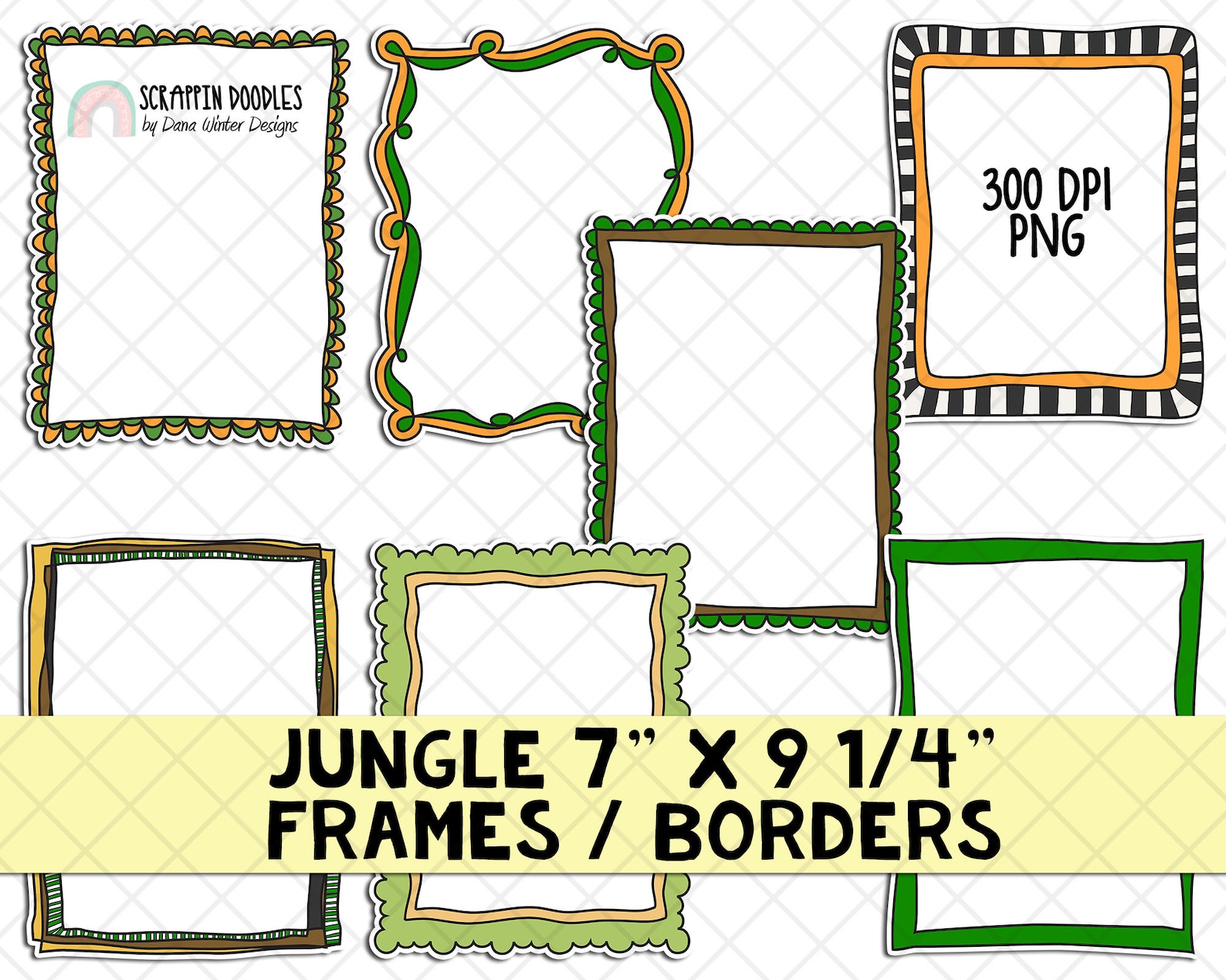 Jungle Clipart - Jungle Cover Page - Jungle Frames - Borders ...