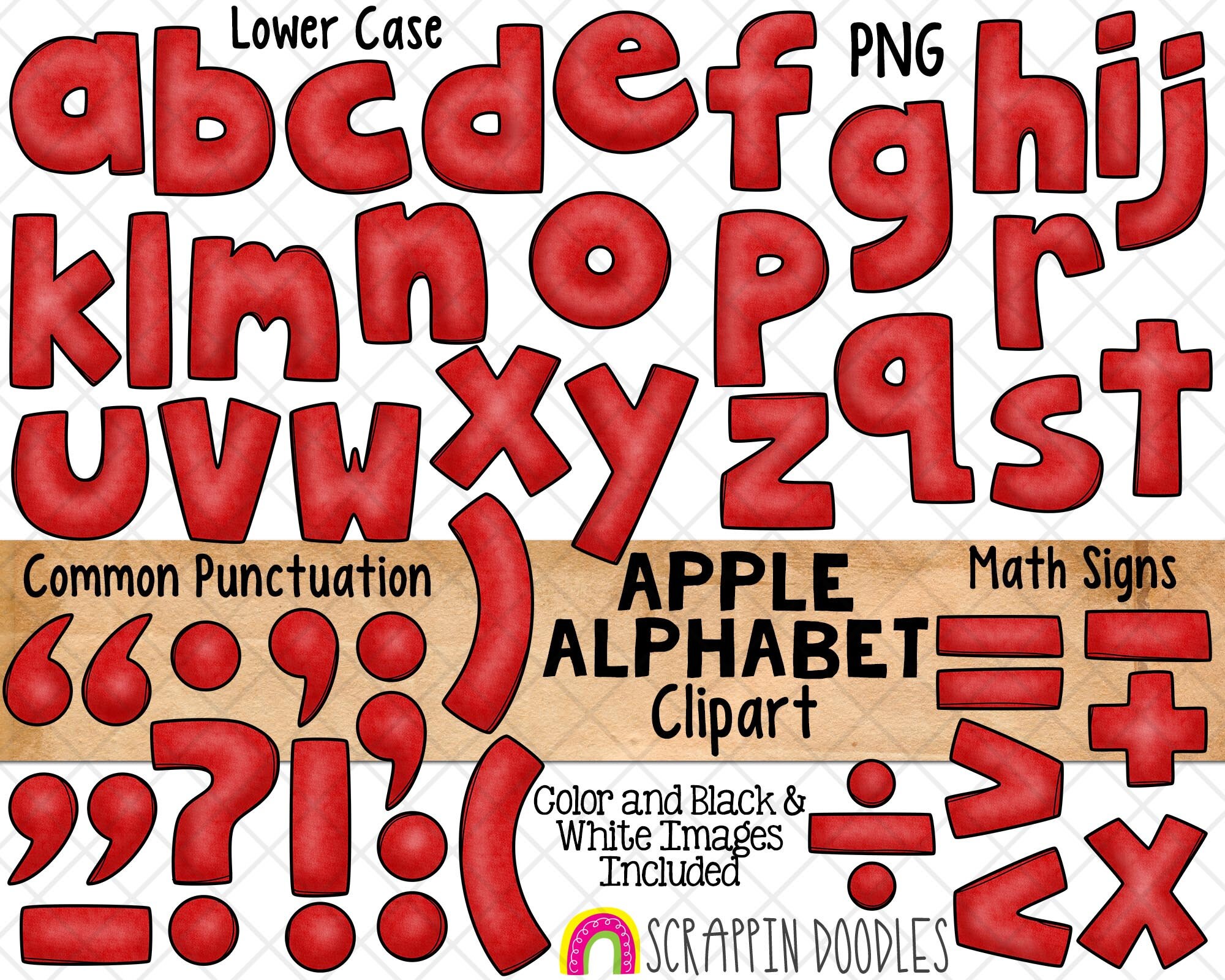 Letter A Apple Clipart