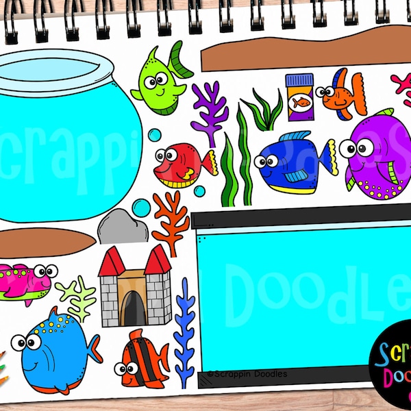Fish Bowl Clipart - Etsy