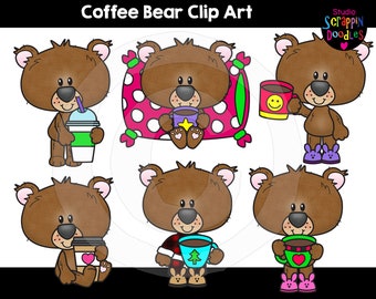 Cute School Bear Clipart