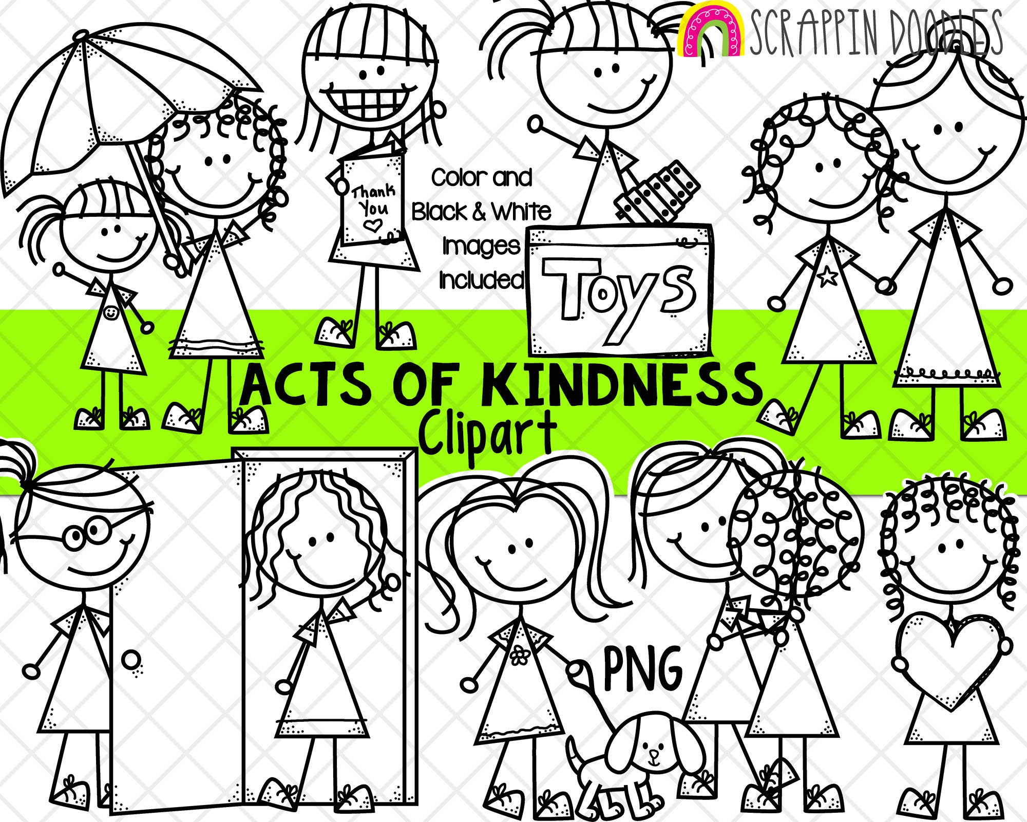 Kindness Clipart Black And White