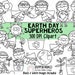 Earth Day Clipart - Earth Day Superhero - Instant Download ...
