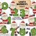 Santa Claus Holding Numbers Clip Art - Commercial Use PNG - Sublimation ...