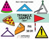 Shapes Clip Art Real Life Triangle Shapes Clipart - Etsy