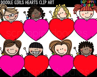Stick Figure Valentine Clipart - Etsy
