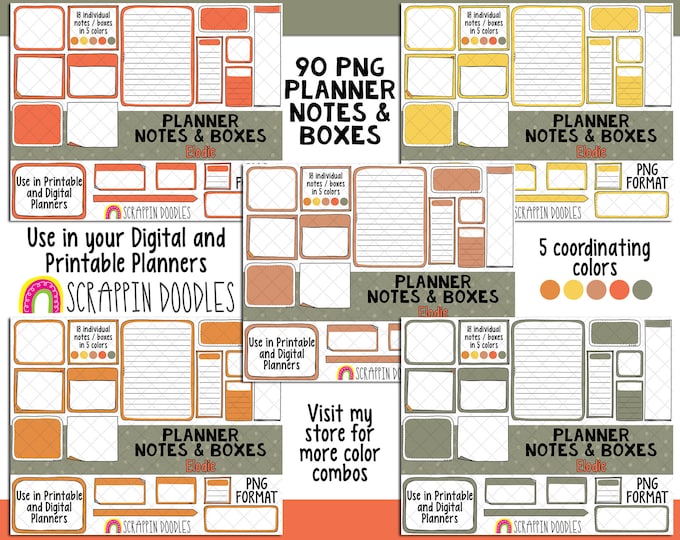 Elodie Design Kit - Cover Page Templates - Digital Planner Backgrounds ...