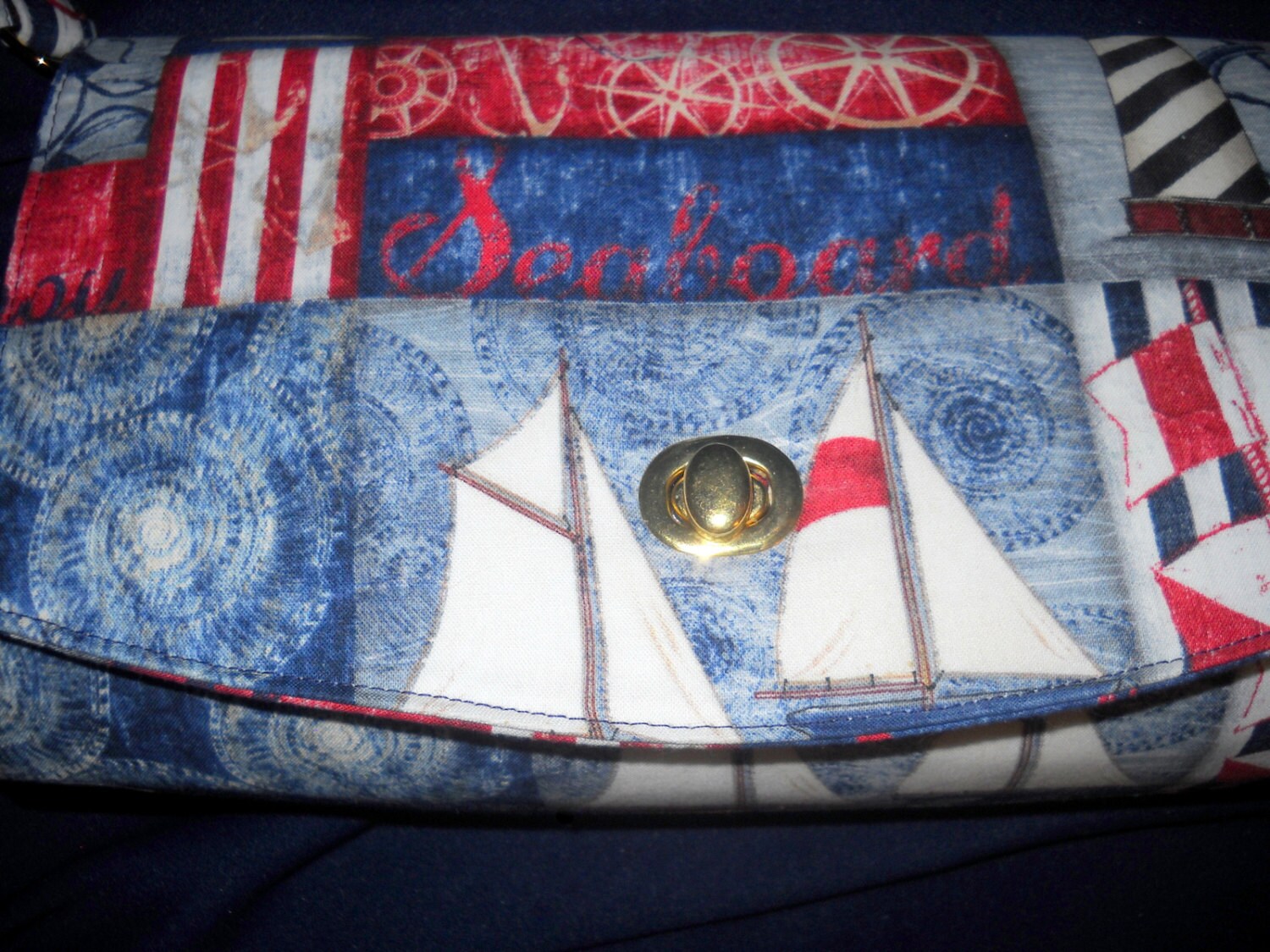Maritime, Nautical Themed, "glenda" Purse, Convertible Clutch - Etsy
