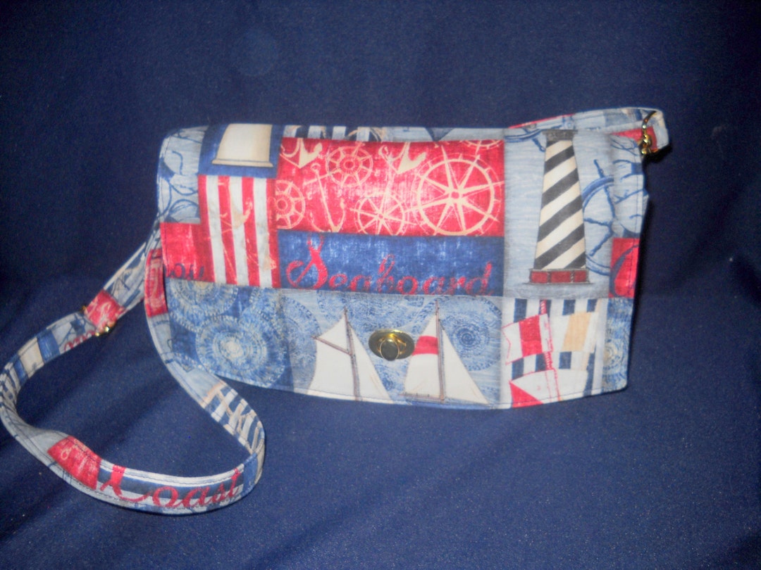 Maritime, Nautical Themed, "glenda" Purse, Convertible Clutch - Etsy
