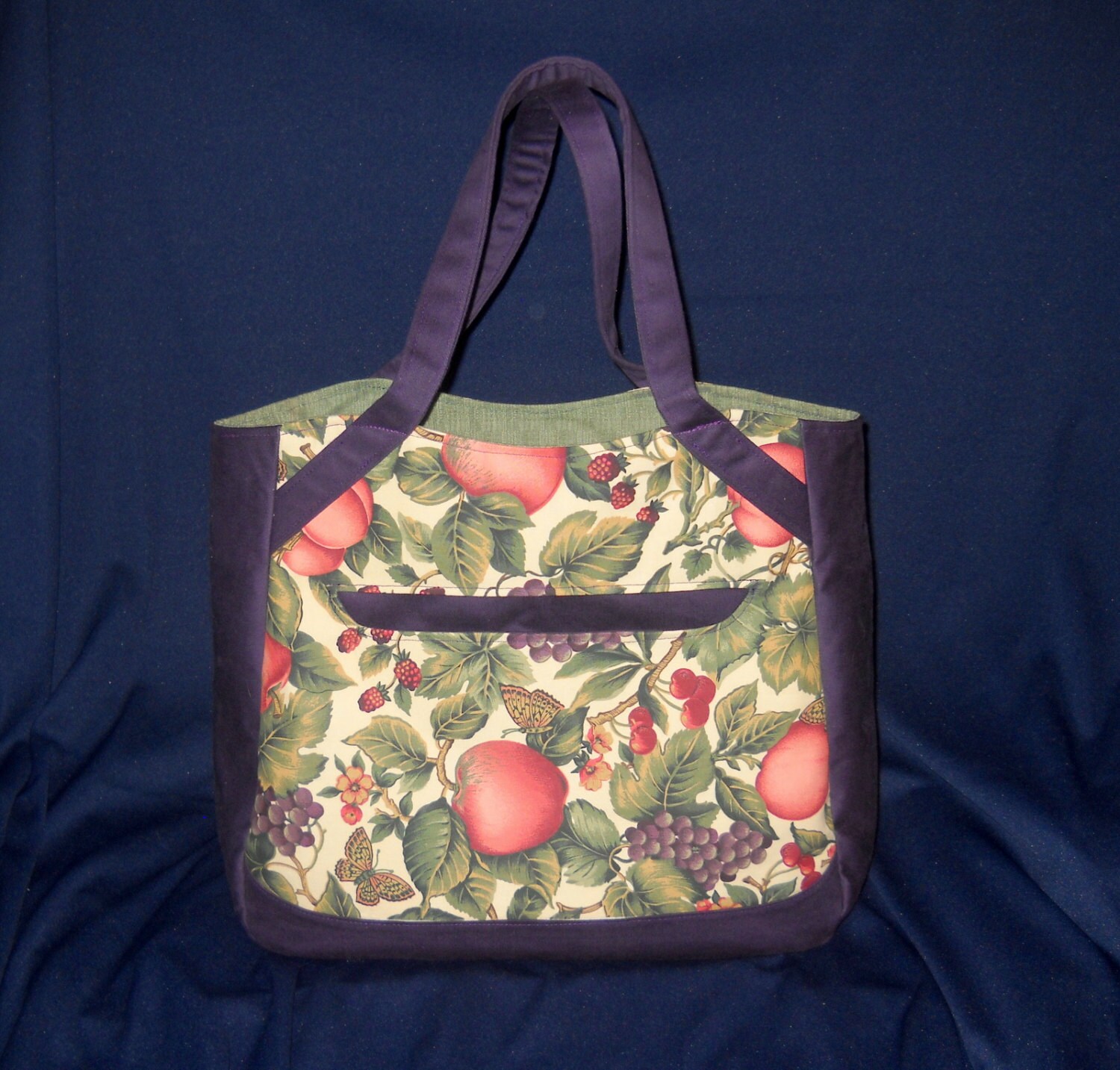 Handmade Fabric Tote Bag, Alice Tote, Large Tote Bag, Swoon Patterns ...