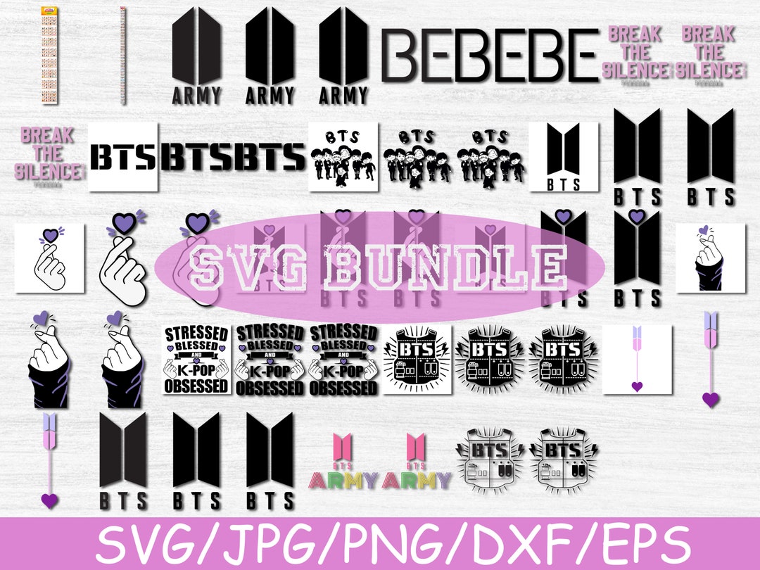 BTS Svg Bundle/ BTS Svg/ Kpop Svg Files for Cricut/ Bts Clipart/ Bts ...