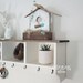 Entryway Hook With Storage Cubbies. Entryway Cubbies. Keys Holder. Coat ...
