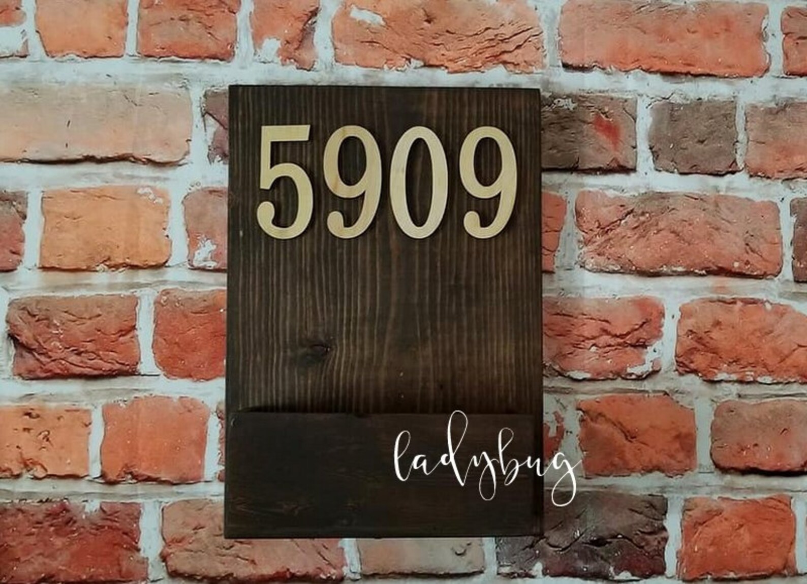 Rustic Address Sign With Planter Box. Wood Address Sign. | Etsy