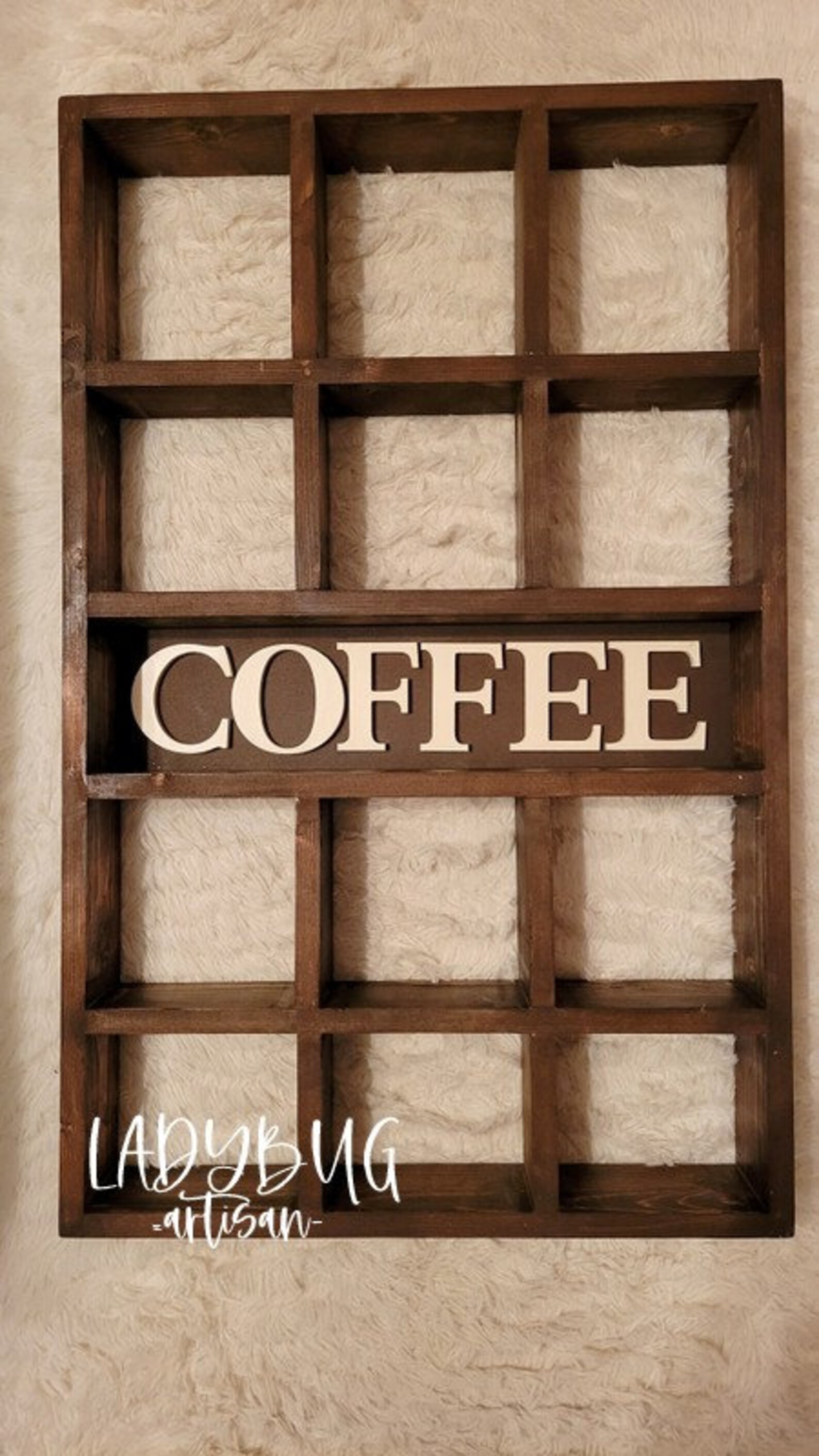 Wall Mounted Coffee/tea/mate Mugs Rack. Coffee Cup Holder. Tea | Etsy