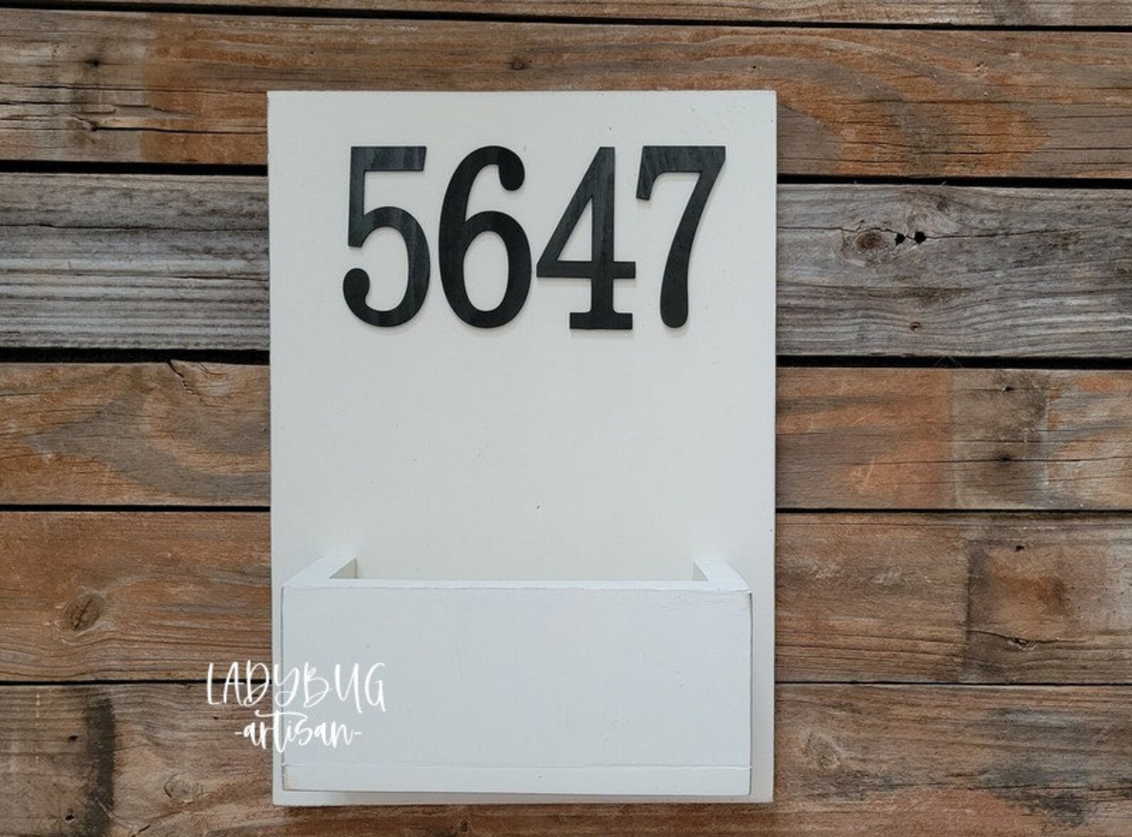 Rustic Address Sign With Planter Box. Wood Address Sign. | Etsy