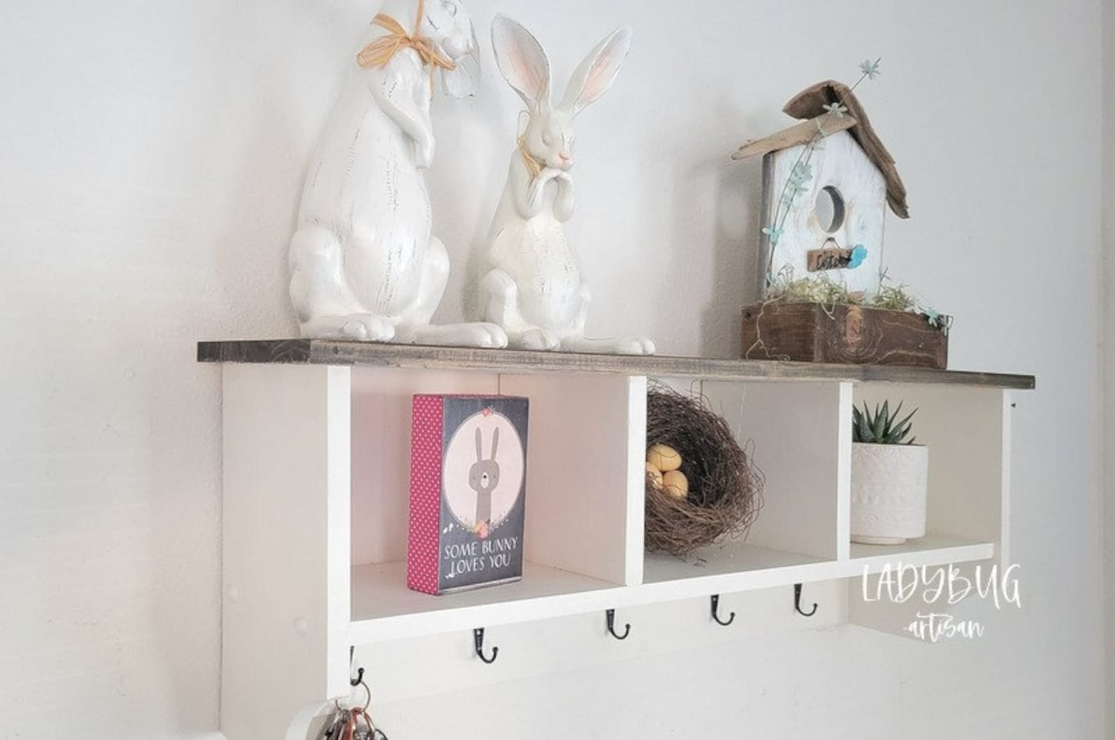 Entryway Hook With Storage Cubbies. Entryway Cubbies. Keys - Etsy