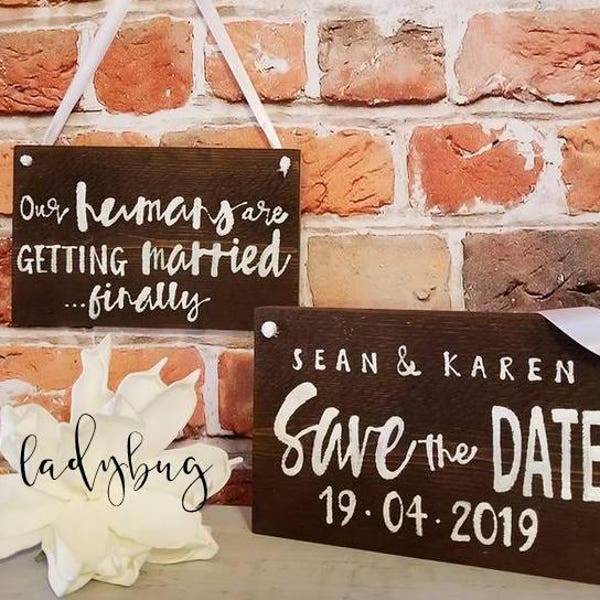 Our Humans Are Getting Married Save the Date - Etsy