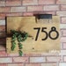 Rustic Address Sign With Planter Box. Wood Address Sign. Address Panel ...