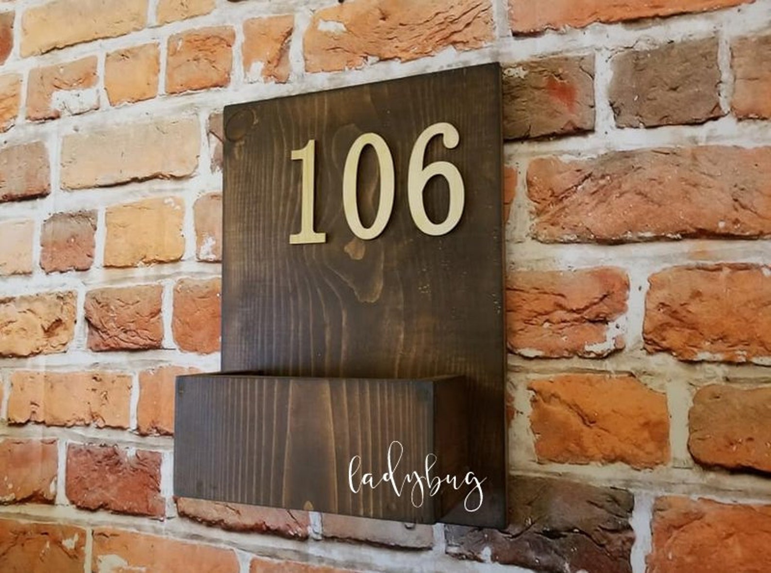 Rustic Address Sign With Planter Box. Wood Address Sign. | Etsy